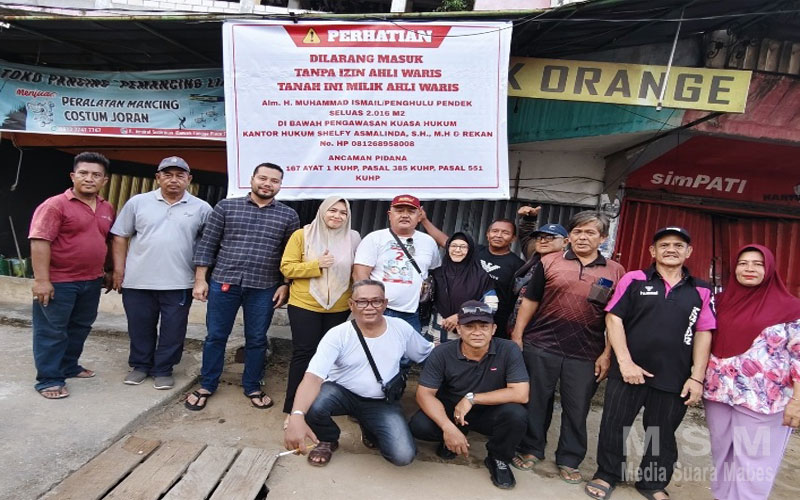 Pemasangan Spanduk oleh Ahli Waris Tanah Sengketa di Jalan Lintas – Ditegaskan Melalui ...